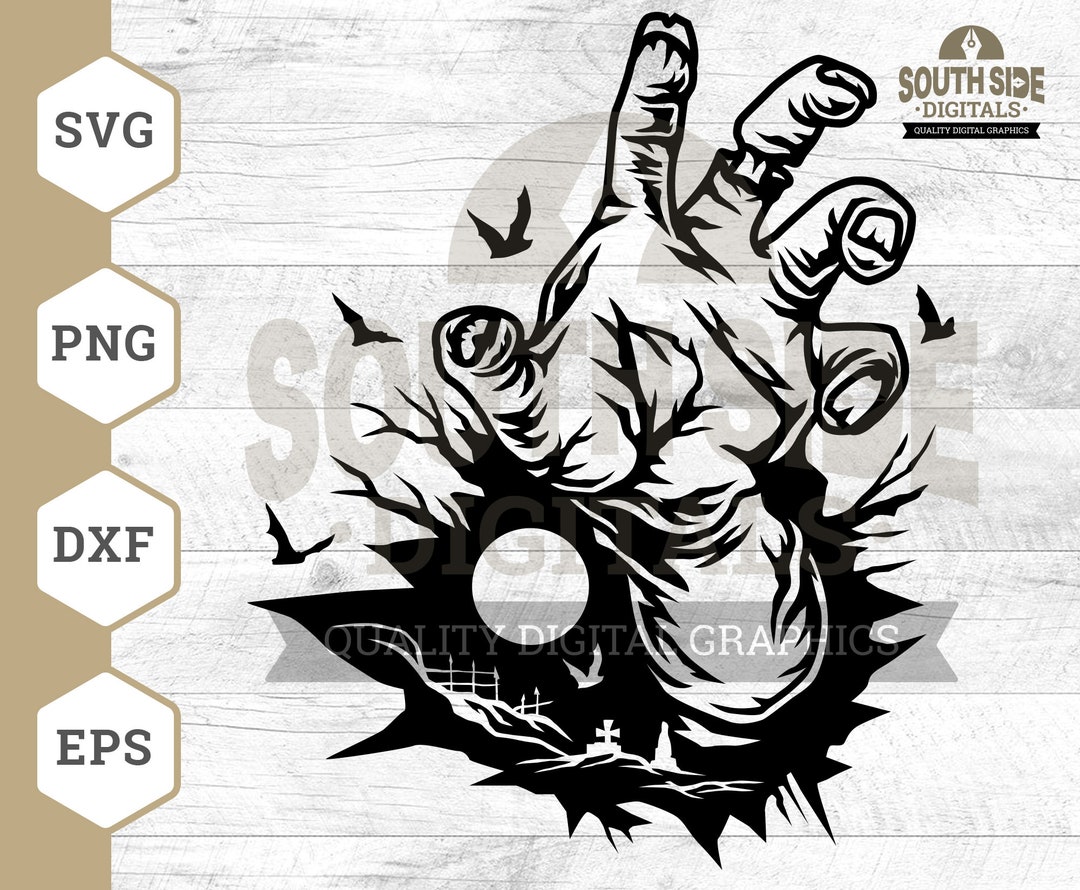 Zombie Hands Svg Creepy Zombie Hands Svg Zombie Svg - Etsy UK
