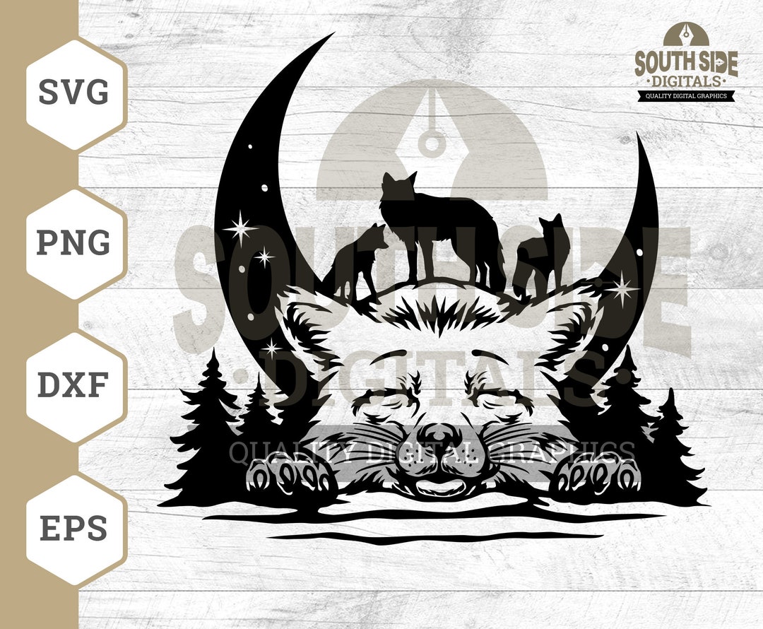 Sleeping Fox SVG File, Dreamy Fox Svg, Fox Sleeping Svg, Fox Napping ...