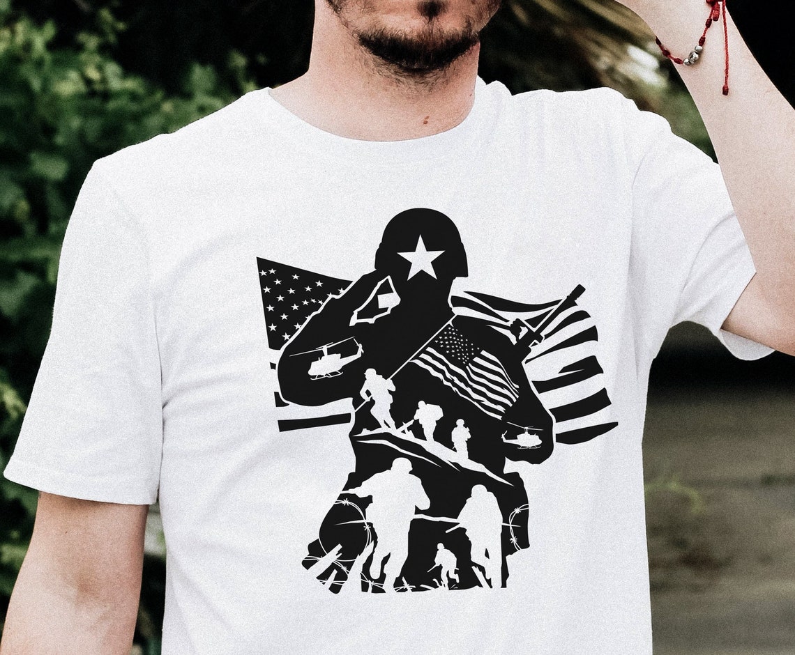 US Veteran Soldier SVG File American Veterans Svg Soldier - Etsy