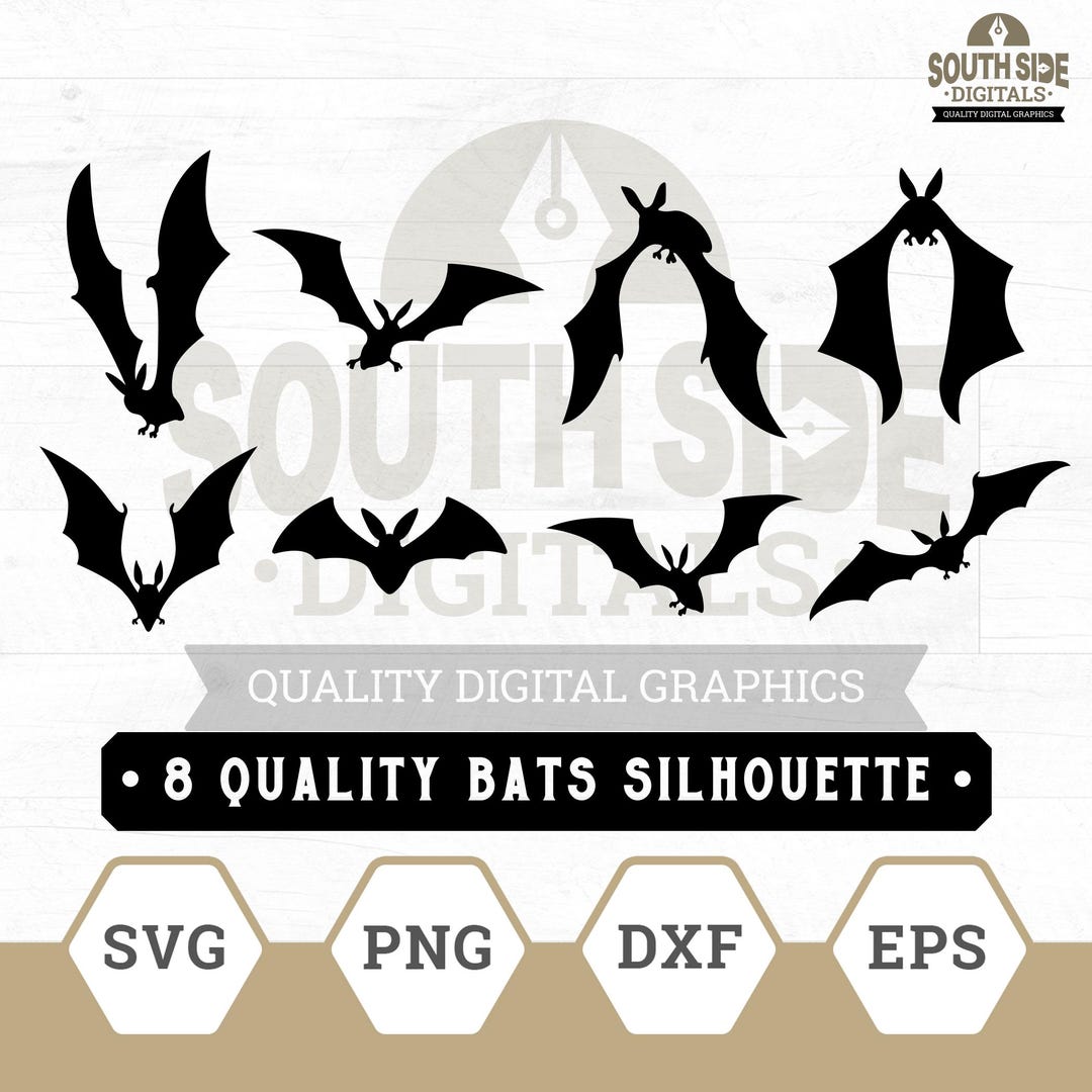 Flying Bats Bundle Svg, Bats Svg, Bats Silhouette, Bats Clipart, Bats ...