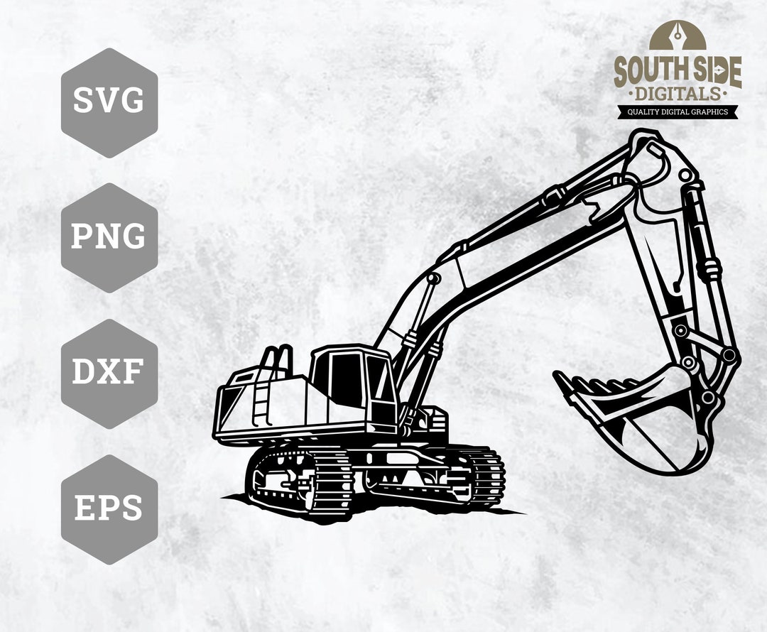 Bagger Svg, Bagger Clipart, Pipeliner Svg, schwere Ausrüstung Svg ...