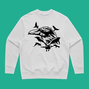 Flying Raven SVG File, Crow Bird Svg, Raven Svg, Black Bird Svg, Raven ...