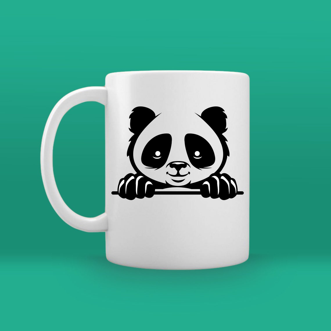 Peeking Panda SVG File Cute Panda Svg Happy Panda Svg - Etsy