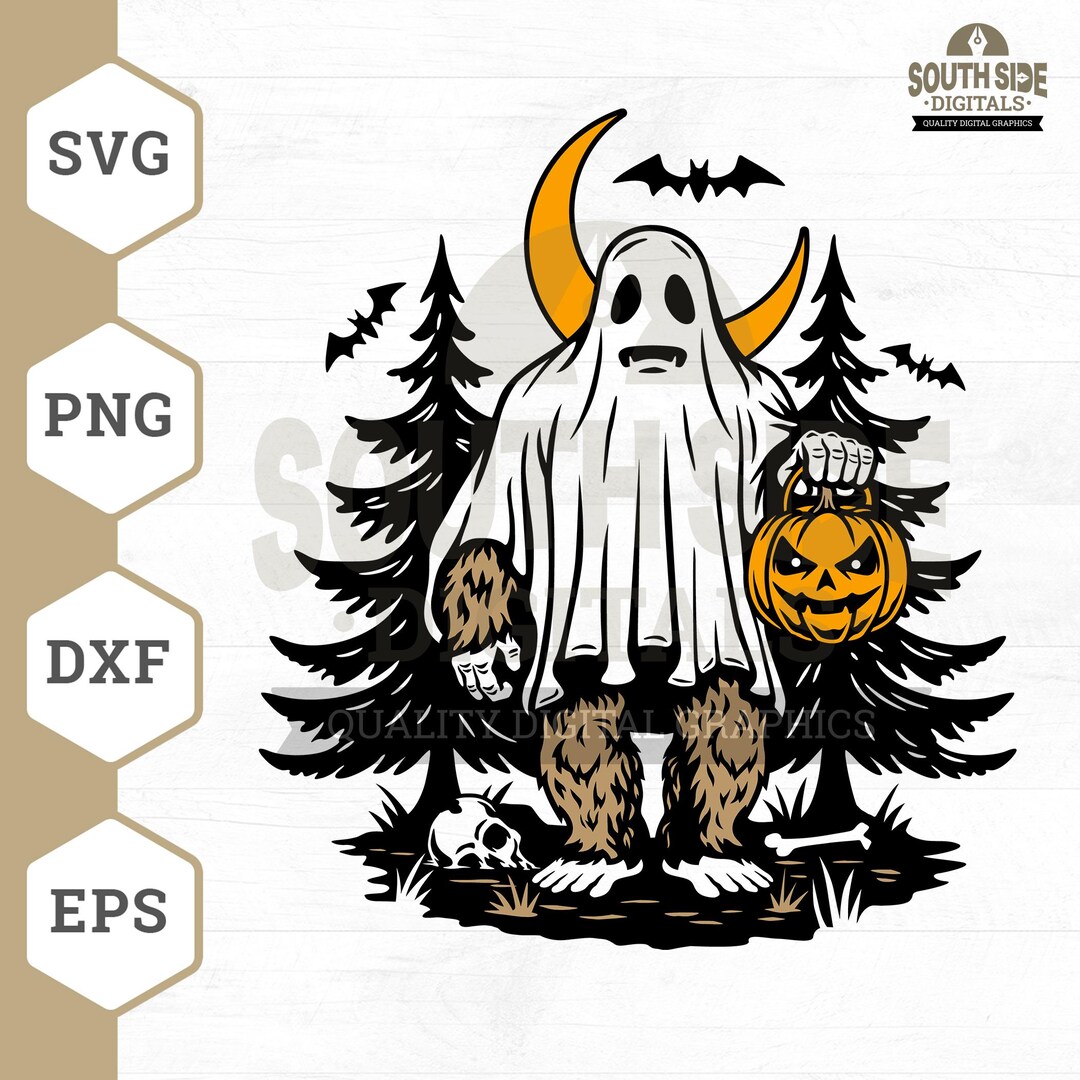 Boo Foot Svg, Bigfoot Svg, Funny Halloween Svg, Ghost Svg, Halloween ...