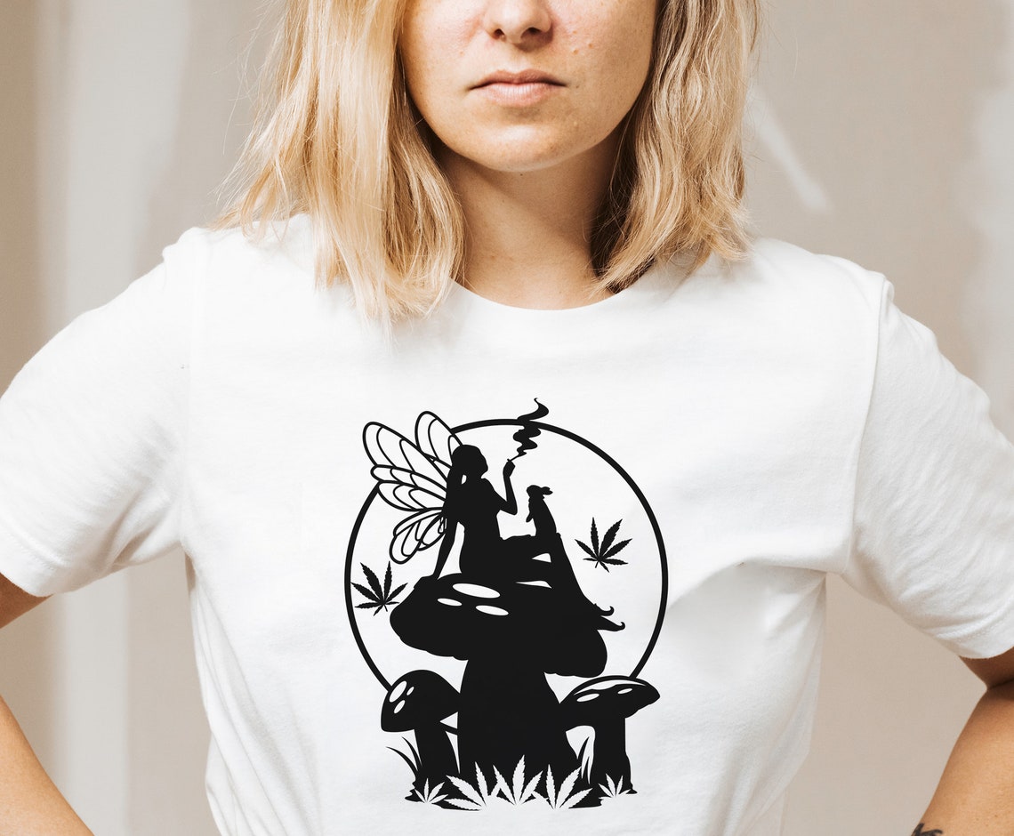 Cannabis Smoking Fairy SVG File Weed Smoking Fairy Svg | Etsy
