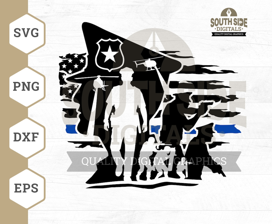 US Police Svg, American Police Svg, Swat Police Svg, Police Svg, US ...