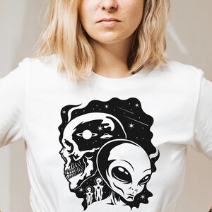 Skull Alien SVG File Alien Skull Svg Extraterrestrial Svg - Etsy