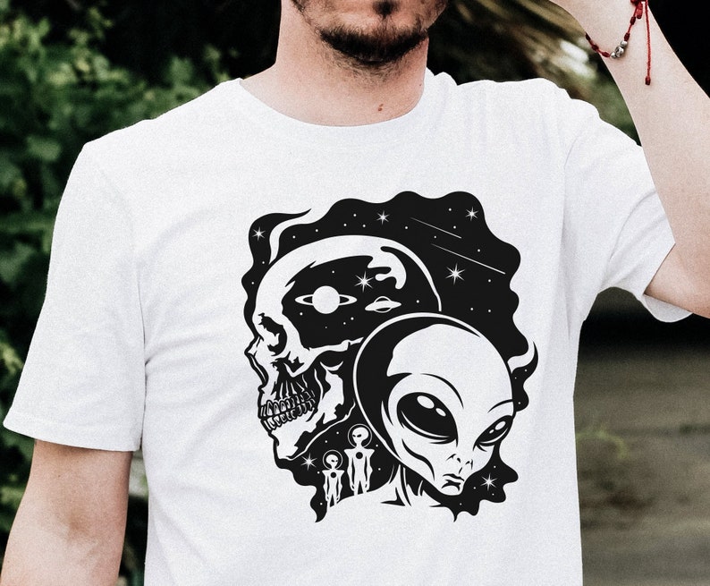 Skull Alien SVG File Alien Skull Svg Extraterrestrial Svg - Etsy