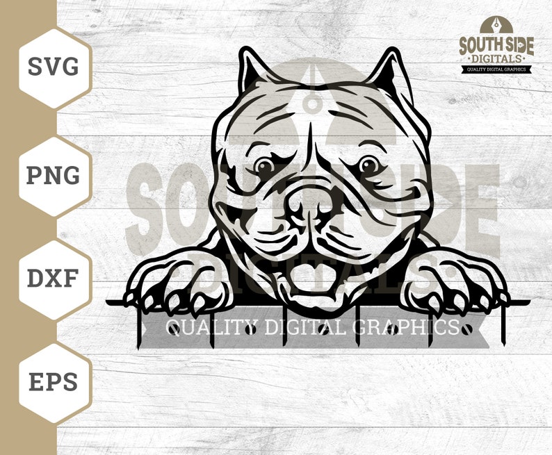 Peeking Bully SVG File Happy Bully Svg Playful Bull Svg - Etsy UK
