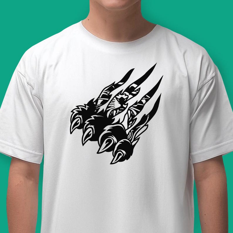 Garra de pantera SVG: Clipart de rasguño, diseño de camiseta (archivos ...