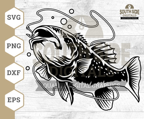 Bass Fishing SVG File Bass Fishing Svg Fishing Bass Svg - Etsy