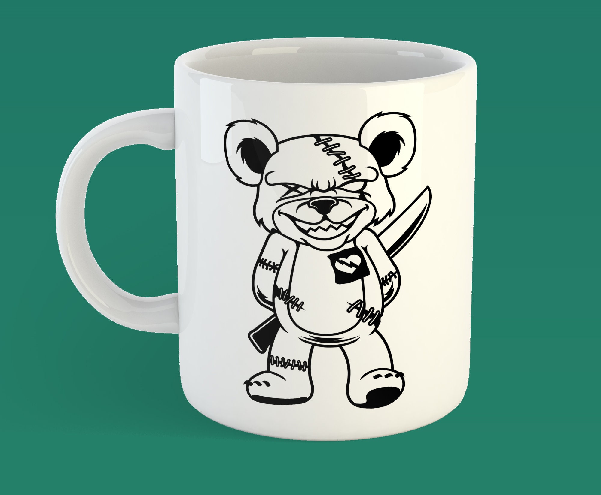 Bad Teddy Bear SVG File Angry Teddy Svg Scary Teddy Svg - Etsy Canada