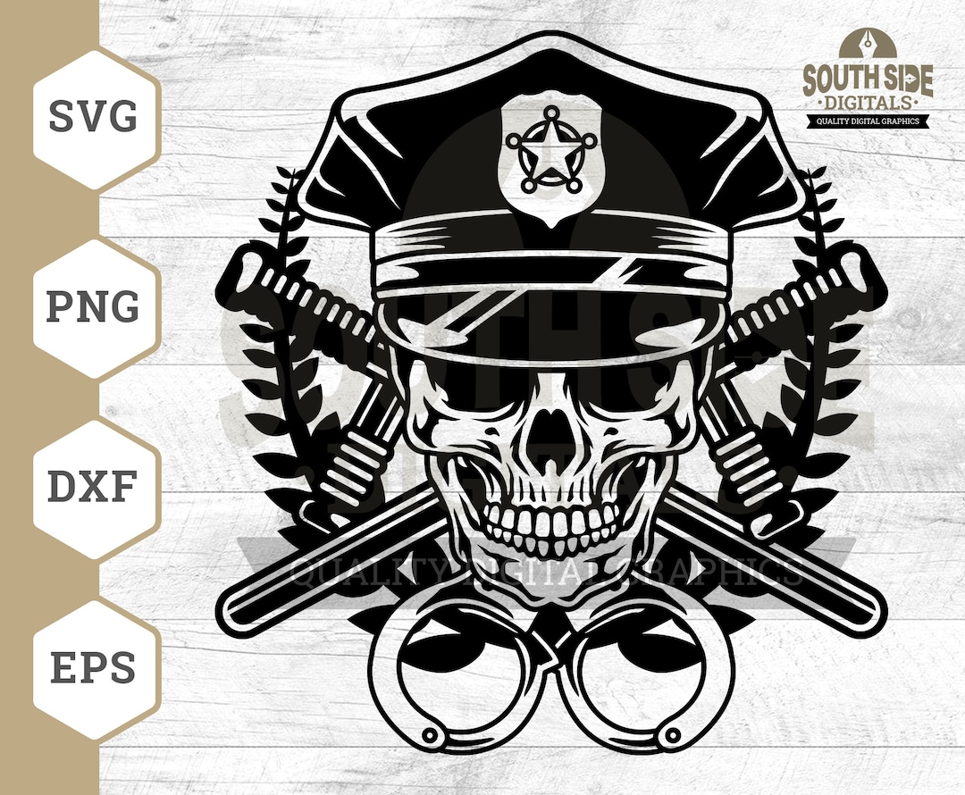 Police Skull Svg, Skull Police Svg, Police Svg, Skull Svg, Skull Police ...