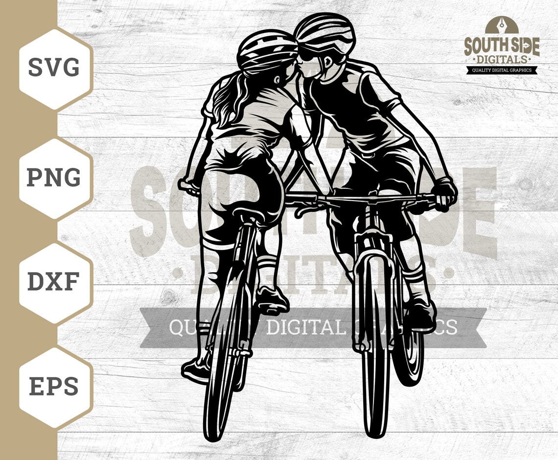 Mountain Bike SVG Lovers Riding Bike Svg Bike Buddy Svg MTB - Etsy
