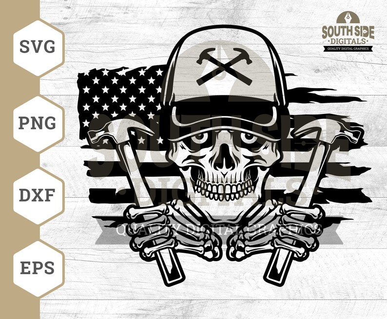 Skull Carpenter SVG File Carpenter Skull Svg Skull Carpenter - Etsy