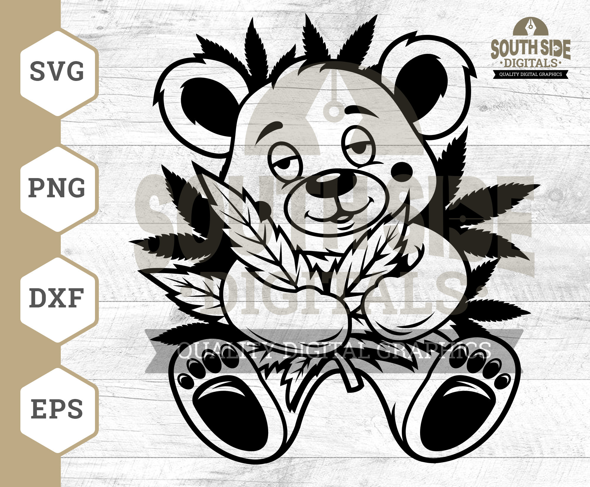 Cannabis Bear SVG File Smoking Bear Svg Smoking Bear Svg - Etsy