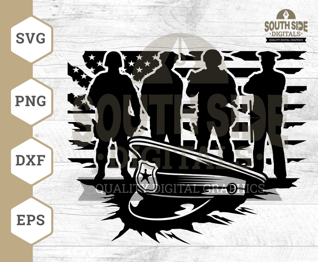 US Police SVG File, American Police Svg, Police Svg, First Responder ...