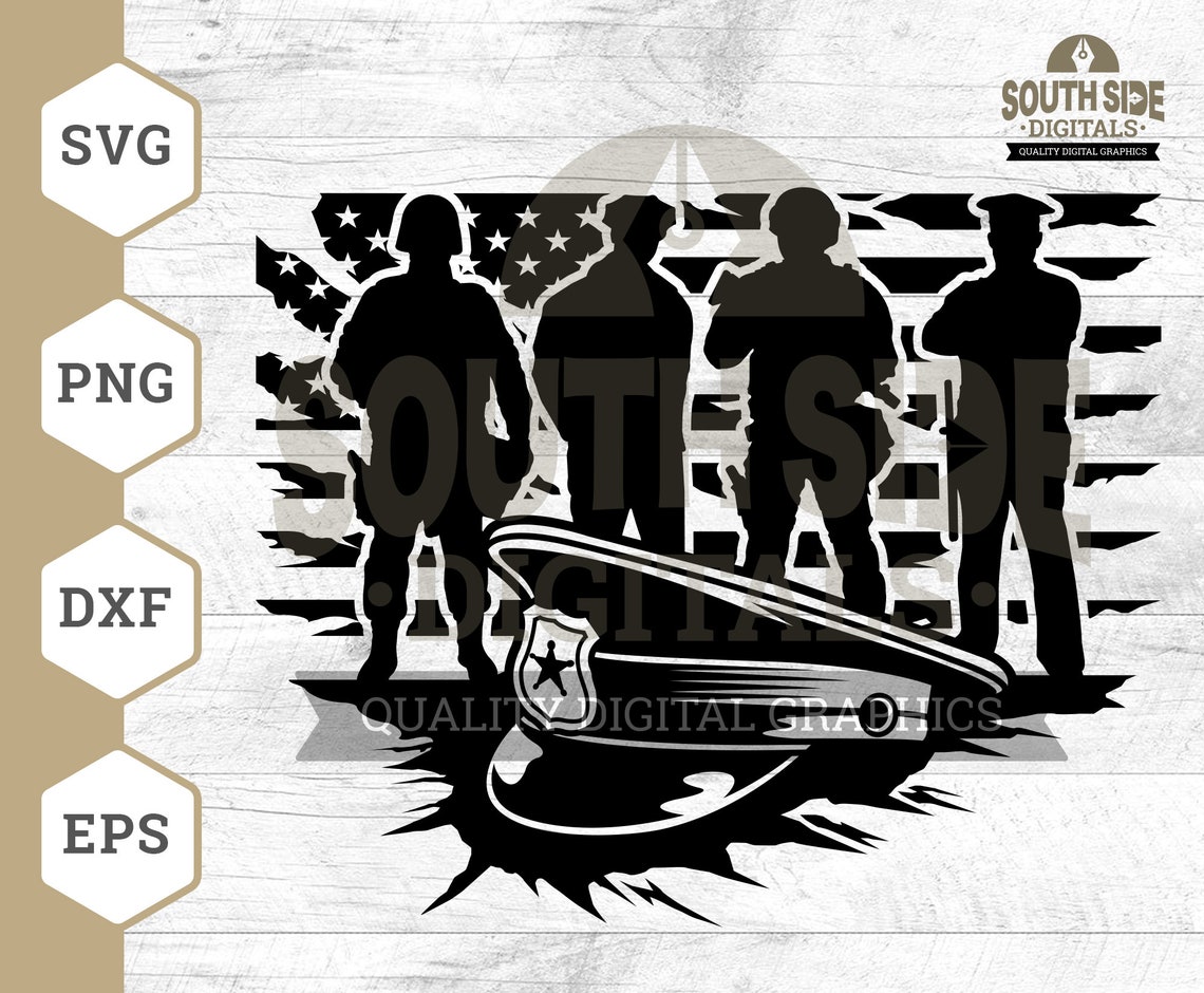 US Police SVG File American Police Svg Police Svg First - Etsy