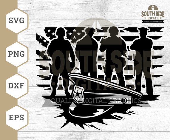 US Police SVG File American Police Svg Police Svg First - Etsy