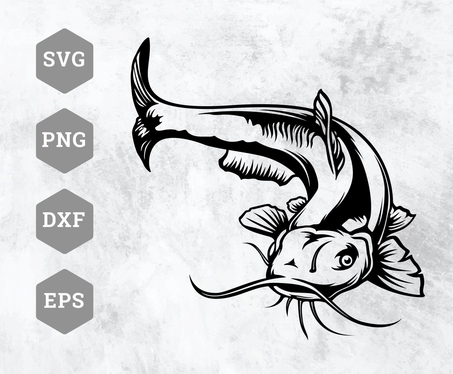 Cat Fish Svg Cat Fish Fishing Svg Sports Fishing Svg Cat | Etsy