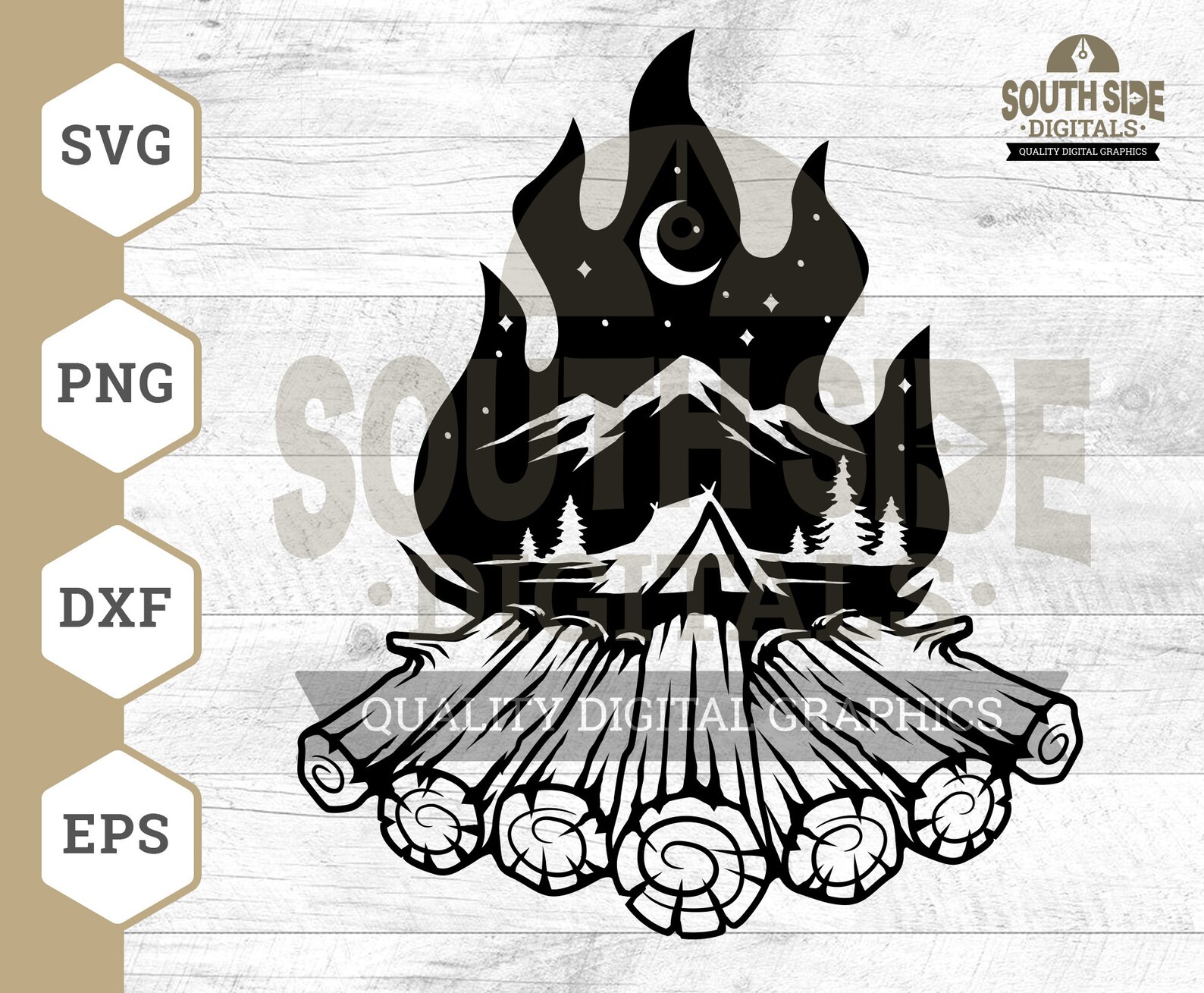 Campfire Svg, Bonfire Svg, Camp Fire Svg, Camping Svg, Outdoor Svg ...