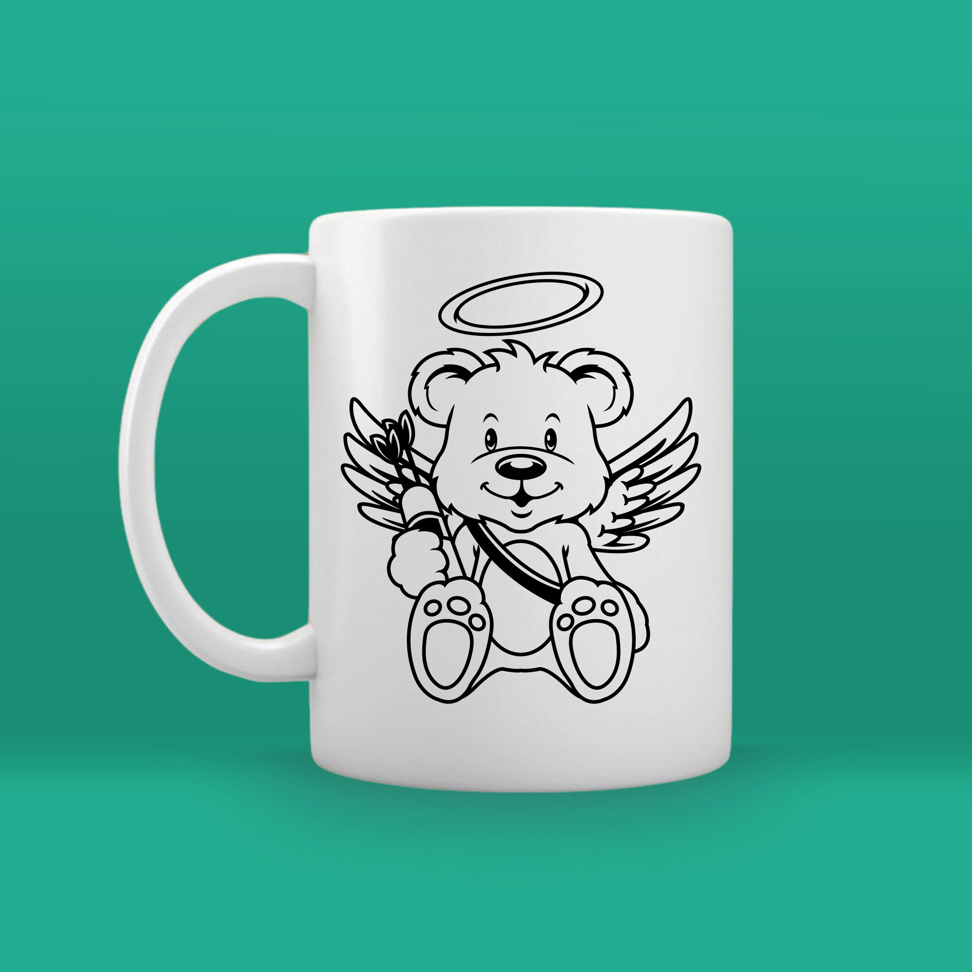 Cute Angel Teddy Bear SVG File Angel Bear Svg Cute Teddy - Etsy UK