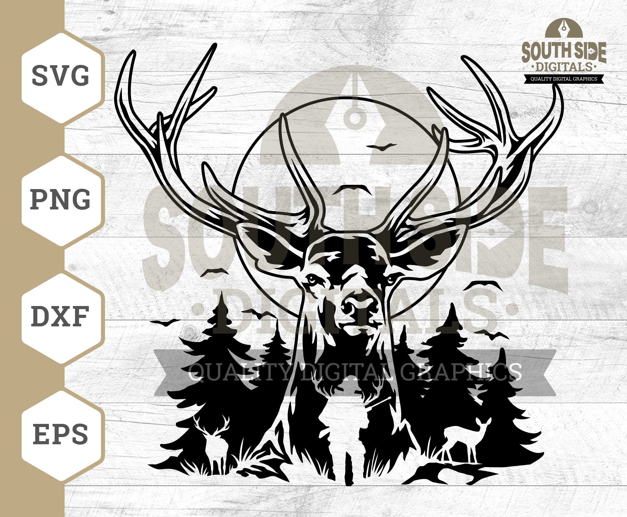 Deer Hunting SVG File Deer Hunter Svg Reindeer Svg Hunting - Etsy Canada