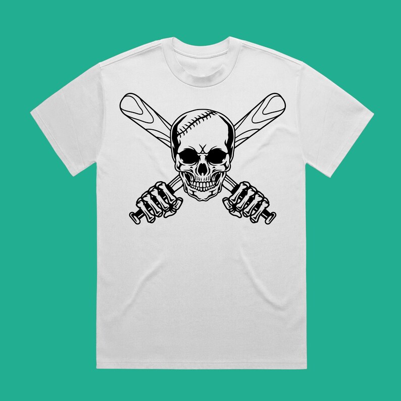 Baseball Skull Svg Skull Baseball Svg Baseball Bat Svg - Etsy