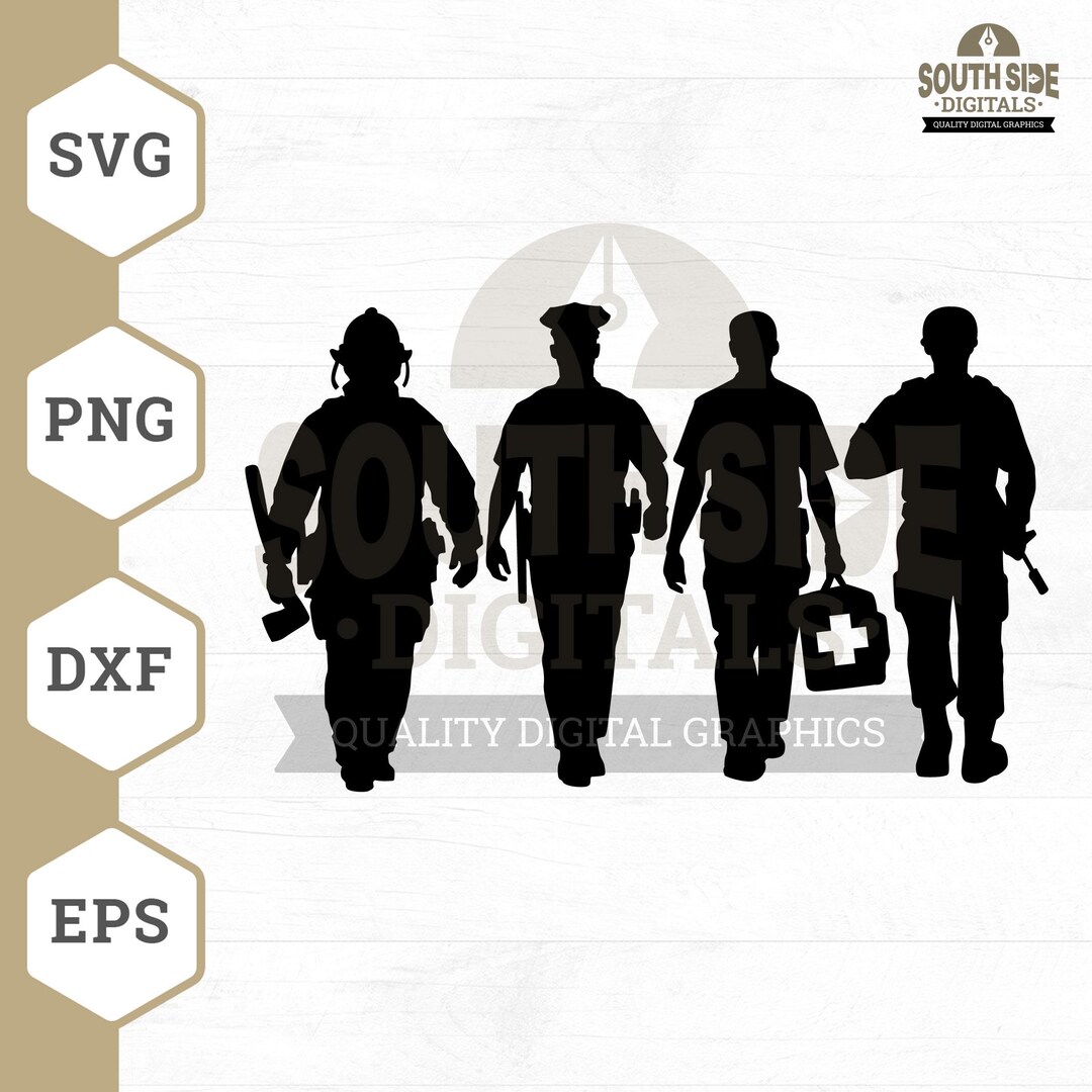 First Responder SVG: Emergency Rescue Design (digital Download) - Etsy