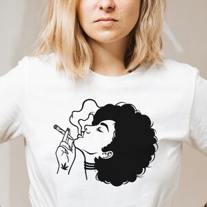 Cannabis Girl Svg File, Smoking Joint Girl Svg, Kush Girl Svg, Weed ...