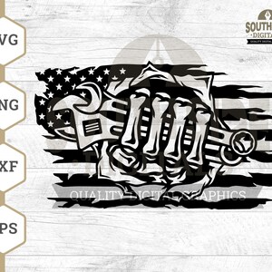 US Mechanic Svg, Skeletal Hands Mechanic Svg, Machinist Tools Svg ...