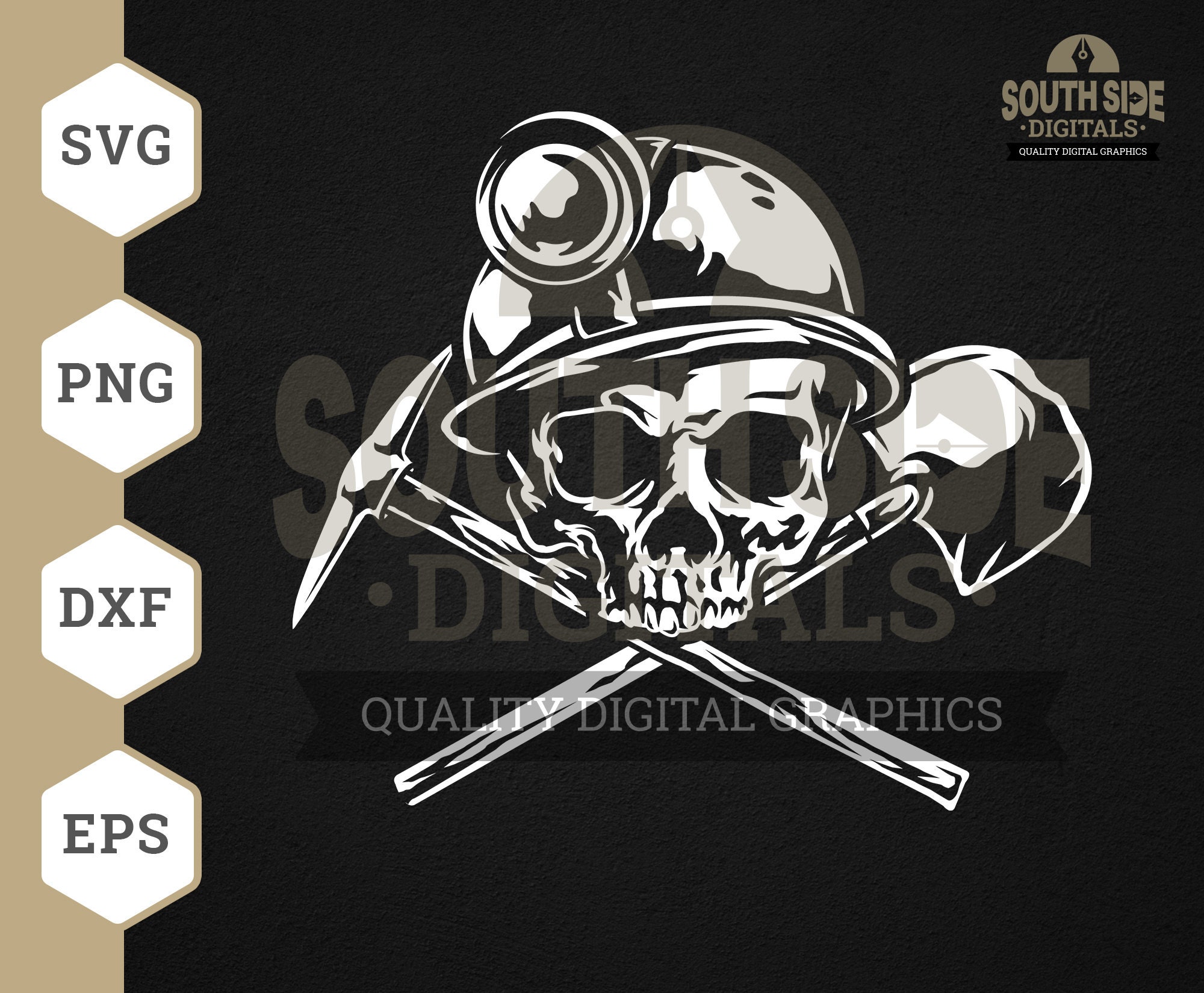 Skull Miner SVG File Skull Miner Svg Coal Mining Svg Miner - Etsy Australia