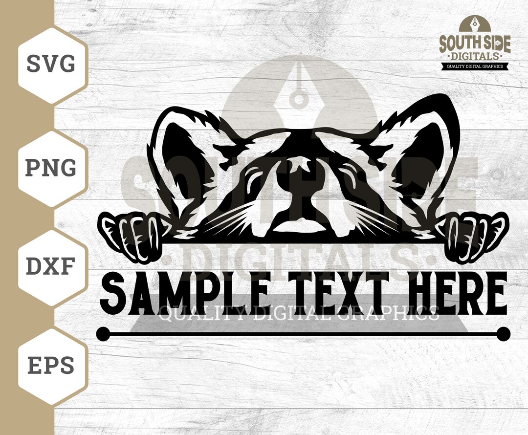 Peeking Raccoon Svg Cute Raccoon Svg Shy Raccoon Svg - Etsy