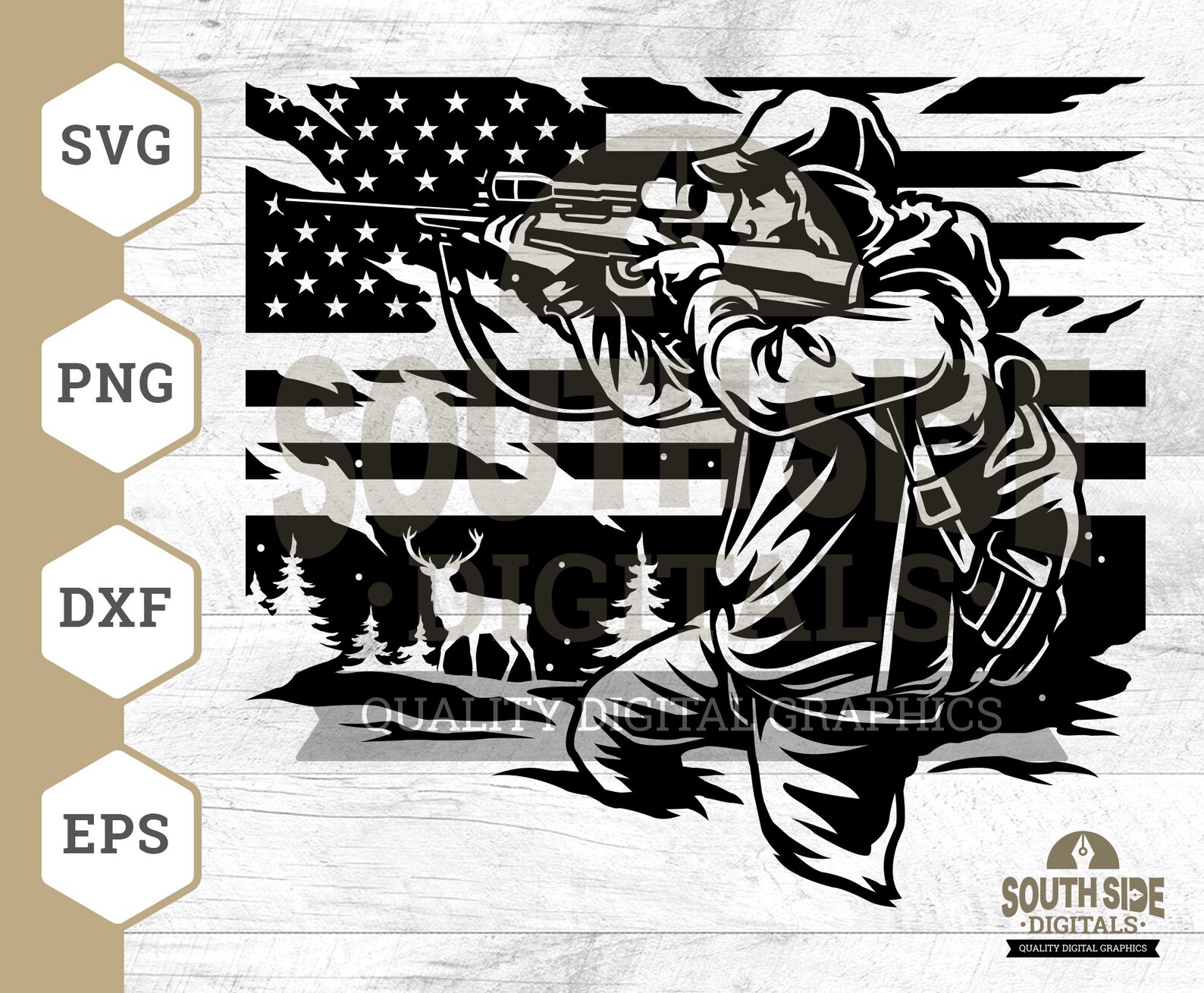 Deer Hunting SVG File Deer Hunter Svg Rein Deer Hungting - Etsy