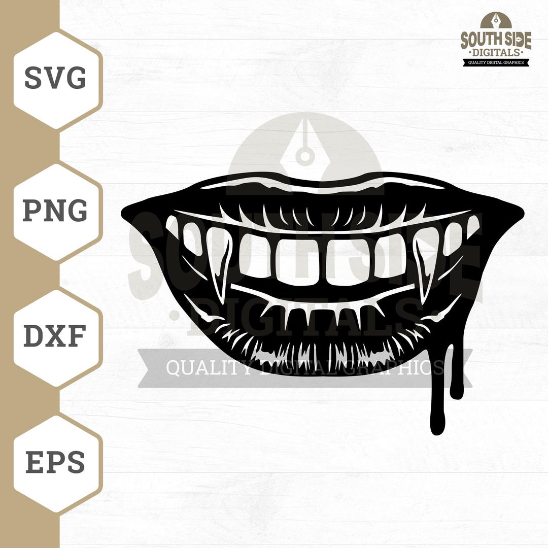 Vampire Kiss Svg, Vampire Lips Svg, Vampire Svg, Vampire Kiss Png ...