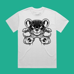 Gangster Teddy Svg File, Bad Teddy Svg, Scary Teddy Svg, Hustling Teddy ...