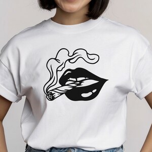 Lips Smoking Joints SVG File, Smoking Lips Svg, Lips Smoking Svg ...