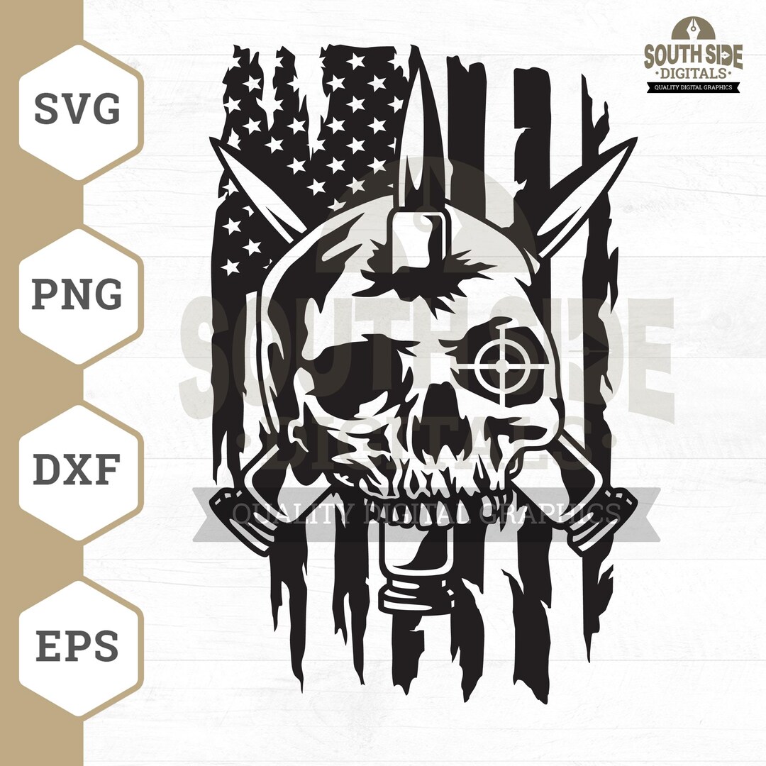US Sniper Svg, Sniper Skull Svg, American Sniper Svg, Skull Svg, Skull ...