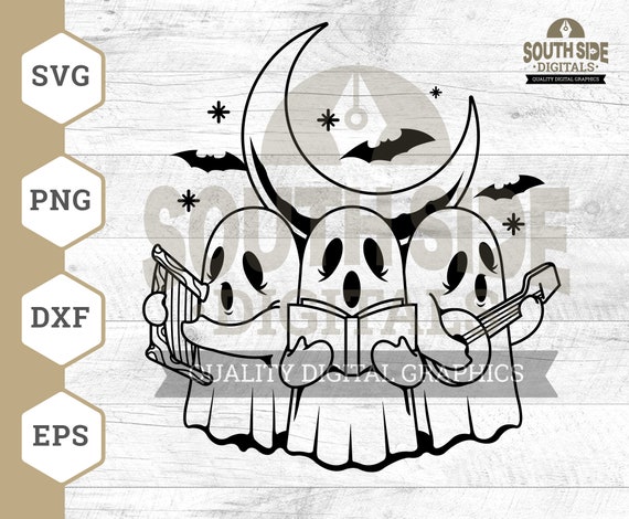 Singing Ghost Svg Ghost Singer Svg Ghost Quire Svg Ghost - Etsy