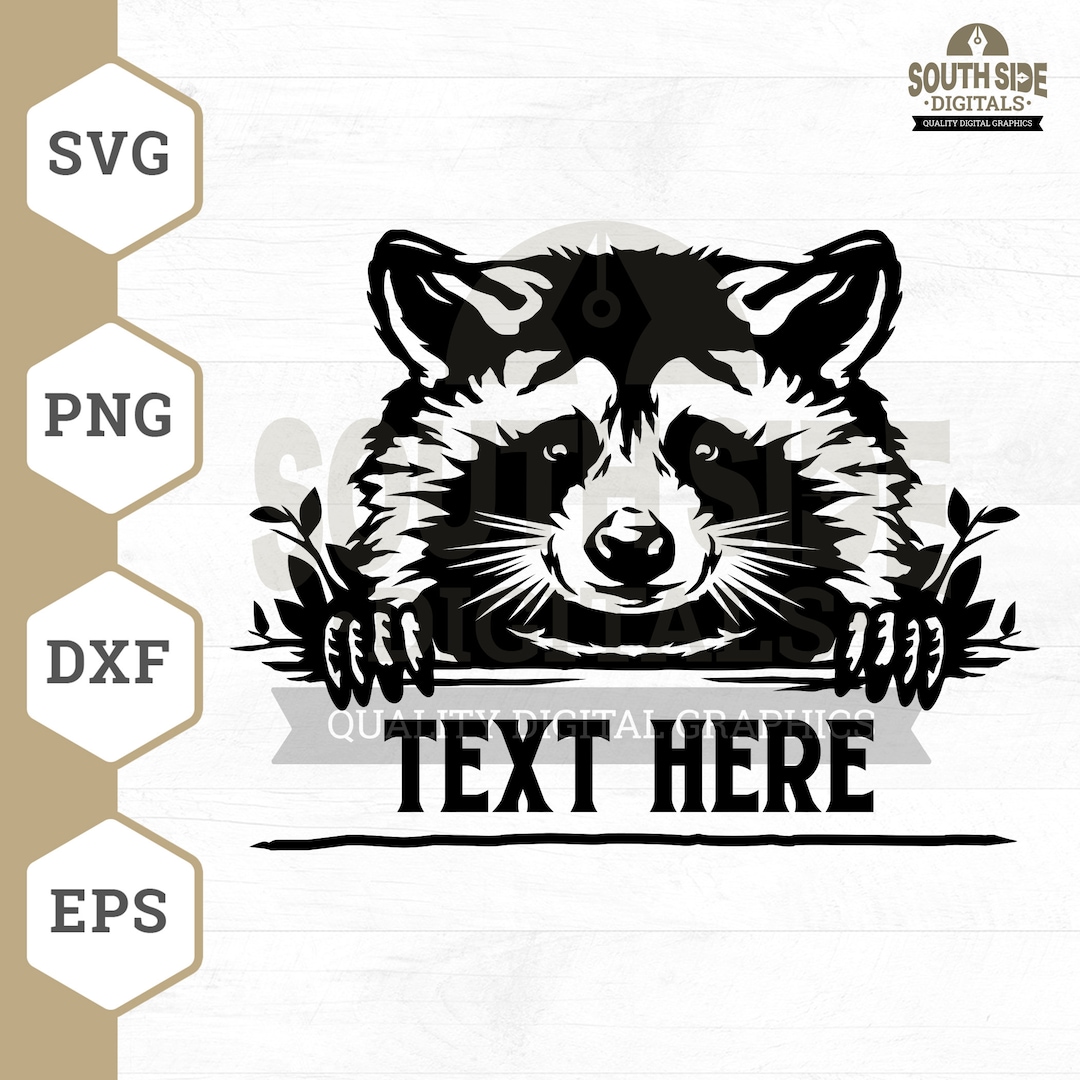 Cute Raccoon Svg, Peeking Raccoon Svg, Happy Raccoon Svg, Raccoon Svg ...