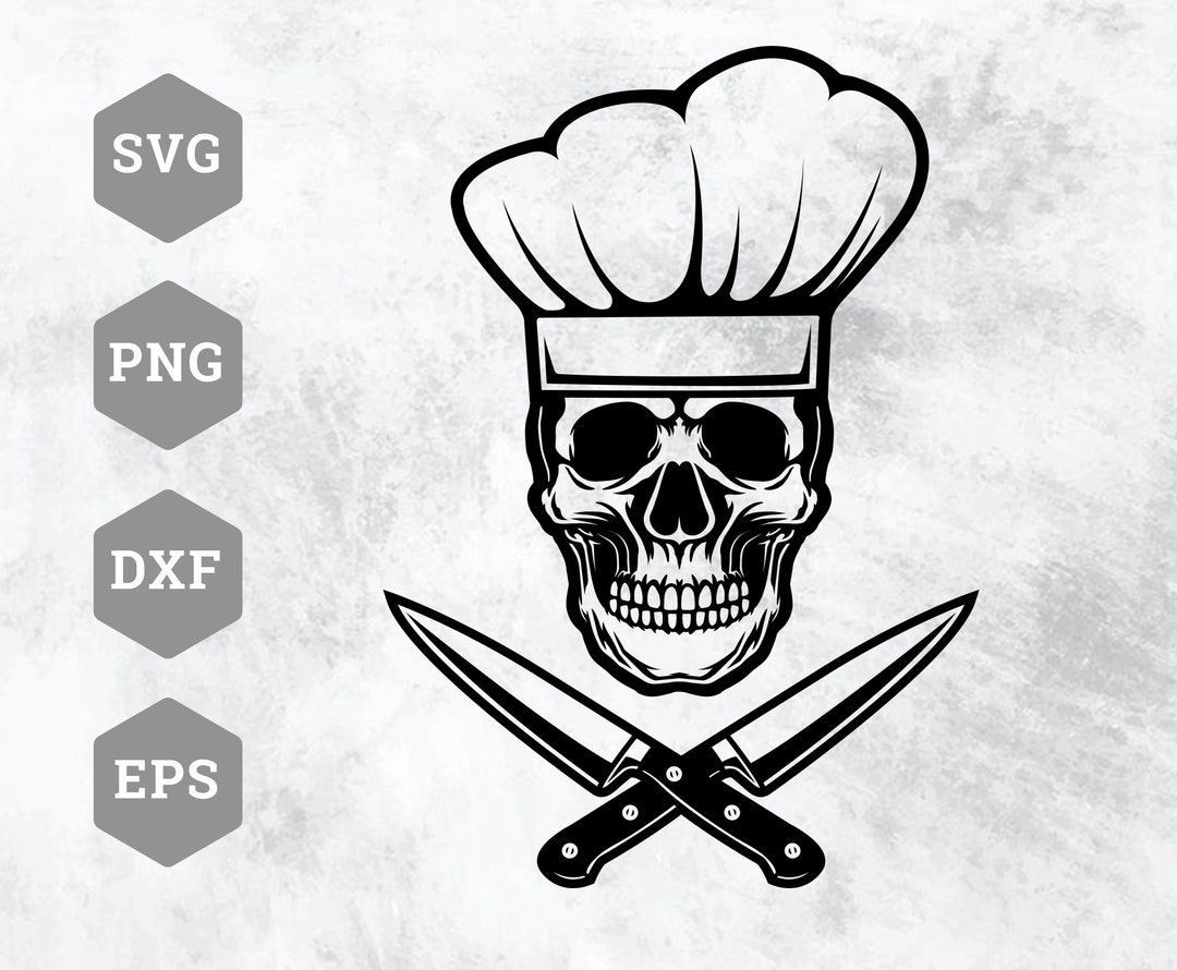 Chefskull Svg Skullchef Svg Chef Svg Skull Svg Skullchef - Etsy