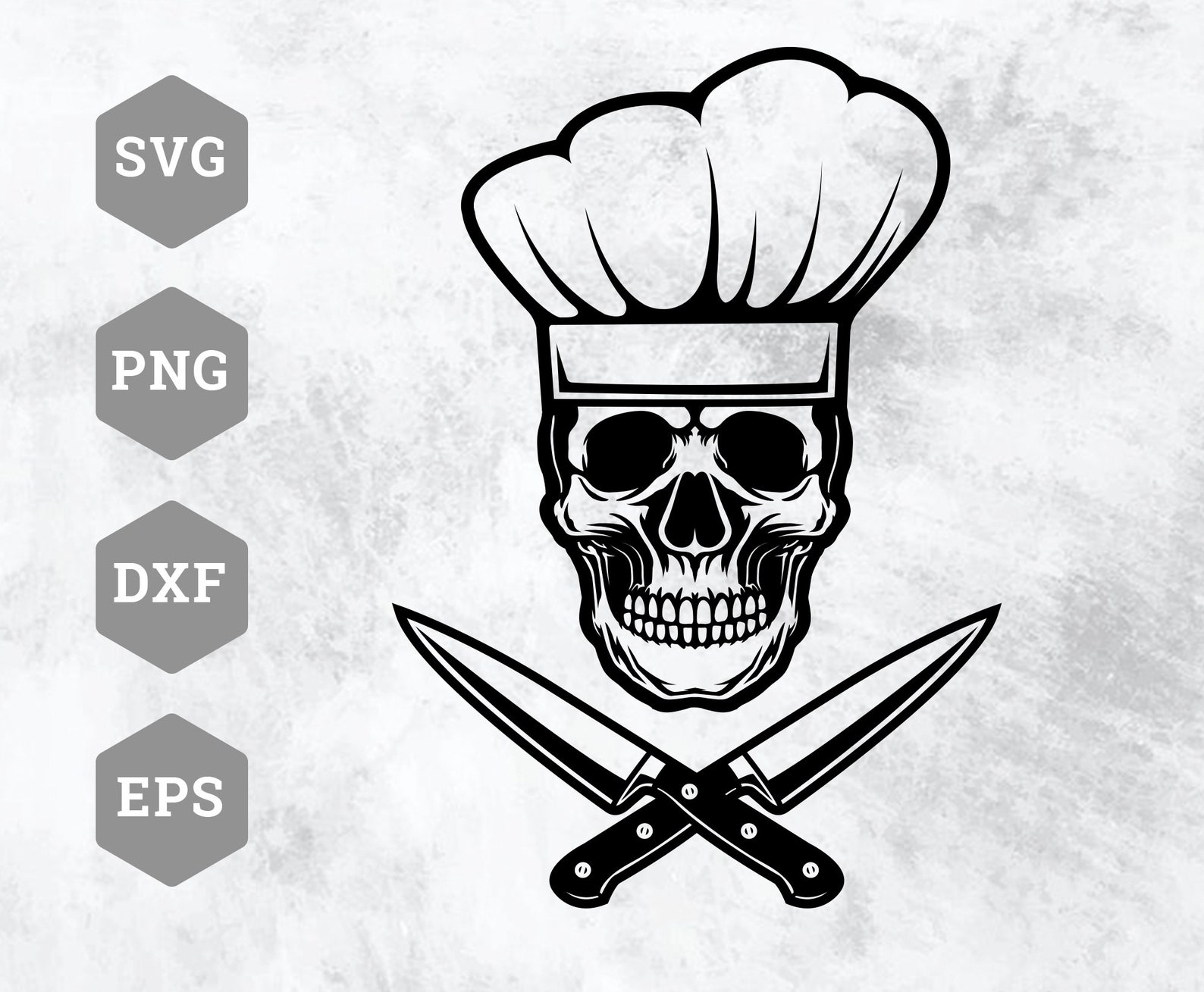 Chefskull Svg Skullchef Svg Chef Svg Skull Svg Skullchef - Etsy