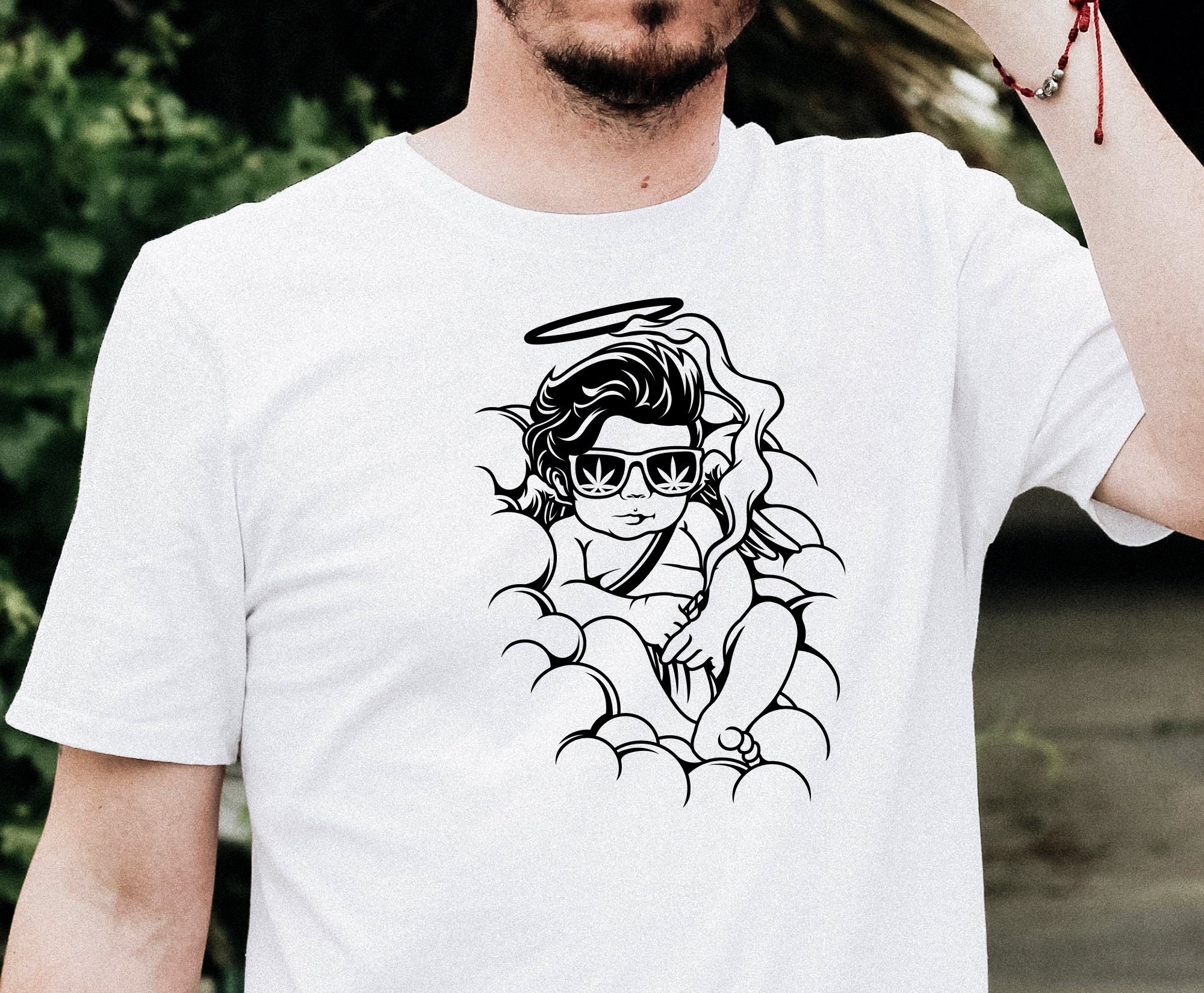 Smoking Angel in Clouds SVG Angel Smokin Svg Weed Angel Svg - Etsy ...