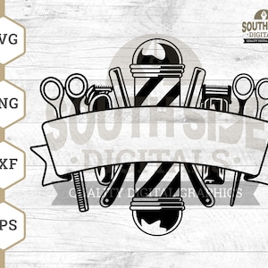 Barbershop Tools Svg, Barber Tools Svg, Hair Stylist Svg, Barber Tools ...