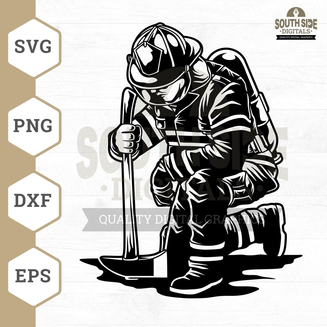 Firefighter Svg, US Firefighter Svg, Firefighter Png, Fireman Cut Files ...