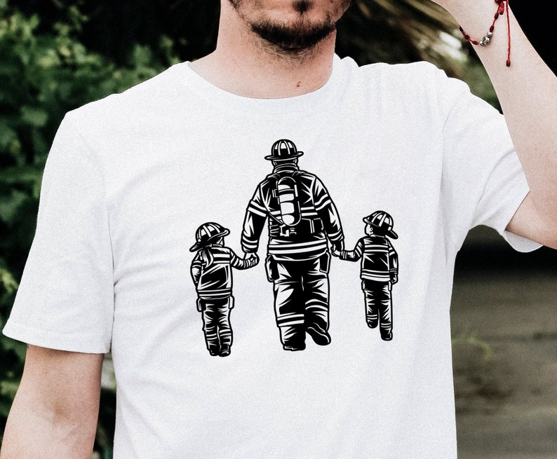 Fire Fighter Dad SVG Firefighter Svg Fireman Svg Dad Life - Etsy