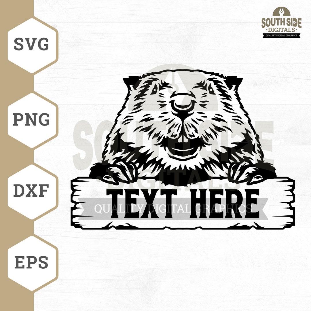 Happy Beaver Svg, Cute Beaver Svg, Beaver Svg, Smiling Beaver Svg ...