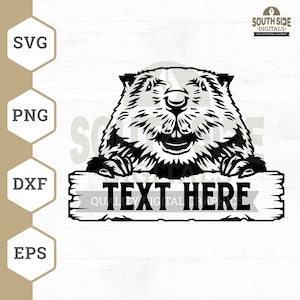 Happy Beaver Svg, Cute Beaver Svg, Beaver Svg, Smiling Beaver Svg ...