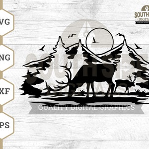 Reindeer Svg Christmas Reindeer Svg Wild Reindeer Svg - Etsy