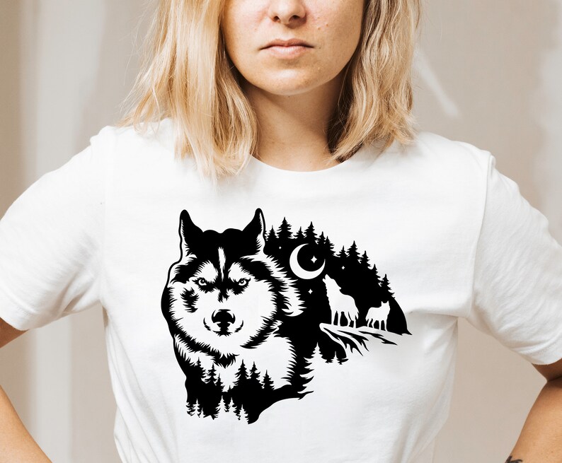 Howling Wolf SVG File Wolf Howl Svg Wild Wolf Svg Mountain - Etsy